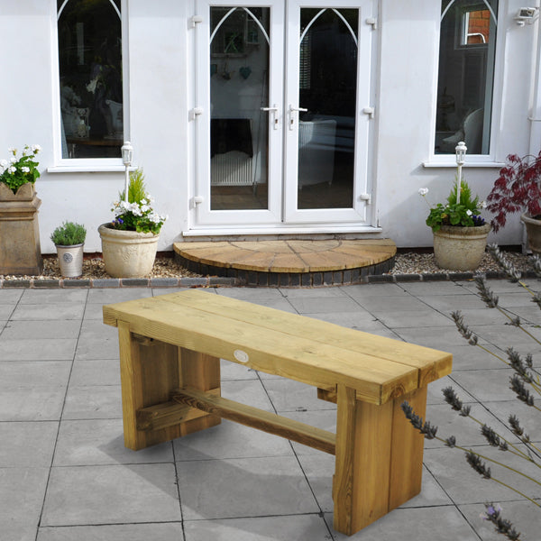 Double Sleeper Bench 1.2m – Almondsbury Garden Centre
