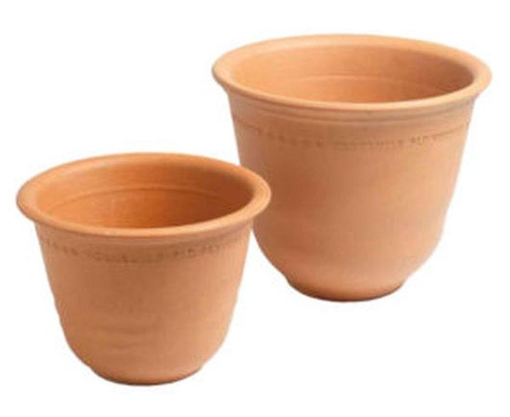 Terracotta Ribbed Bell Pot – Almondsbury Garden Centre
